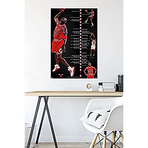 Trends International Michael Jordan - Timeline Wall Poster, 22.375" x 34", Unframed Version