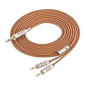 SIVGA Dual 2.5mm to 3.5mm Audio Cable for Headphone, Brown