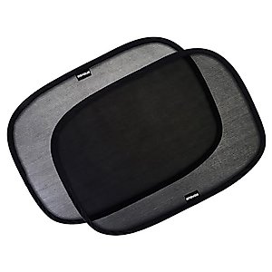 Enovoe Car Window Shade for Baby - (2 Pack) - Medium - 19" x 12" - Cling Car Sun Shade for Windows - Sun, Glare and UV Rays Protection for Your Child - Car Window Shades for Side Window