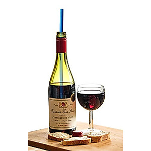 Extra Long 14.5 Inch Reusable Silicone Straws for Wine Bottle,1 Gallon/128 64 75 OZ Water Bottle,Mugs,1/Half Gallon Hydro Water Jug, Flexible Tall Giant Big Gallon Jug Drinking Straw With Brush-8 Pack