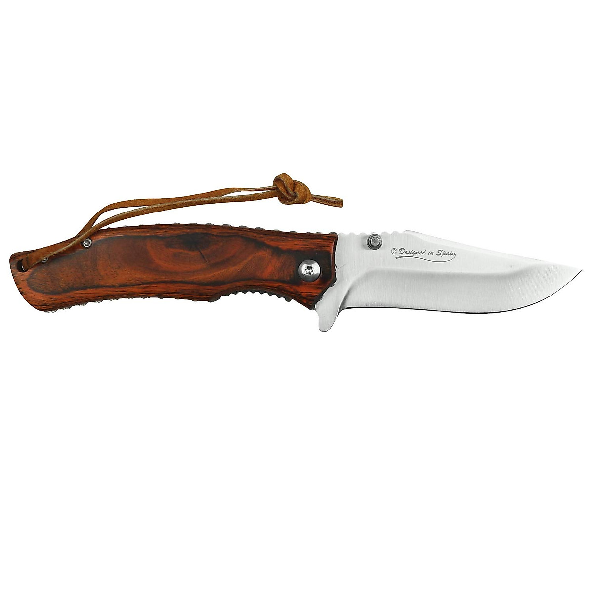 iFIELD Folding knife Camper EL29037, Stamina handle, total 7.2 inch, includes cord, 3.3 inch blade, camping tool for fishing, hunting, sport activity.