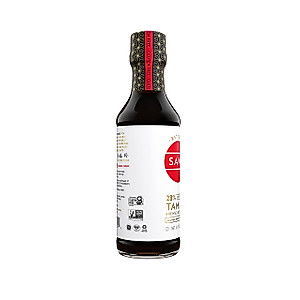 San-J - Gluten Free Tamari Soy Sauce with 28% Less Sodium - Specially Brewed - Made with 100% Soy - 10 oz. Bottles - 2 Pack