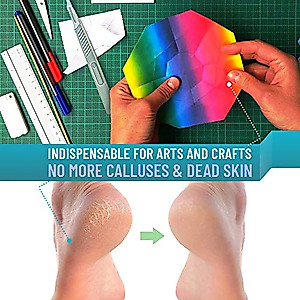 MyMed #15 Disposable Scalpel, Pack of 10 Dermaplaning Blades with Plastic Handle, Scalpel for School Science, High Carbon Steel Dermablade Blades. Individually Wrapped, Sterile