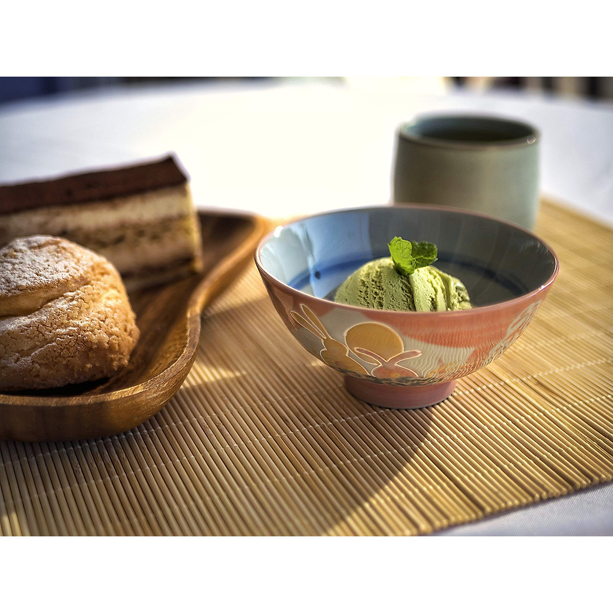 Liphontcta Traditional Japanese Porcelain Bowls - Made in Japan, 8 Ounce, Set of 2