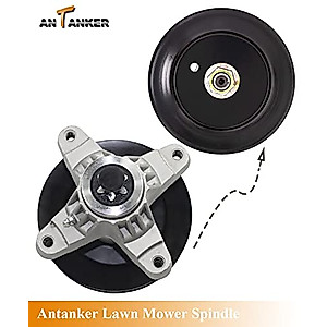 Antanker 618-04126 918-04126 Spindle Assembly 618-04125A, 918-04126A, 918-04126B, 918-04125, 918-04125A, 918-04125B Replace for MTD Cub C adet Troy Bilt RZT50 LT1050 with 50" Deck Lawn Mower 1120370