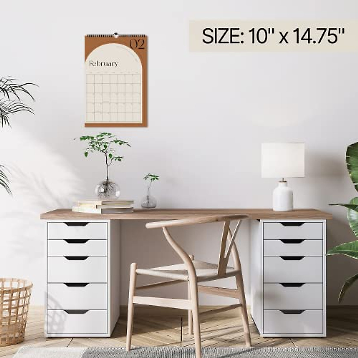 Aesthetic Minimalistic Wall Calendar - Runs from June 2023 Until December 2024 - The Perfect Monthly 2023-2024 Calendar Planner for Easy Organizing