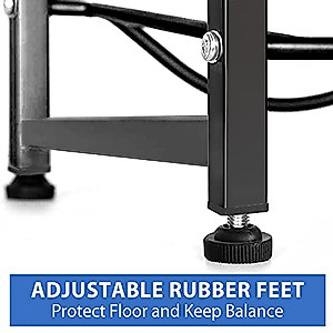 Water Cooler Jug Rack for 5 Gal Water Bottle, Water Bottle Rack, Water Bottle Holder, 4-Tier Heavy Duty Water Bottle Holder Storage Rack for 5 Gallon Water Dispenser, Nano Steel, Space Saver (Black)