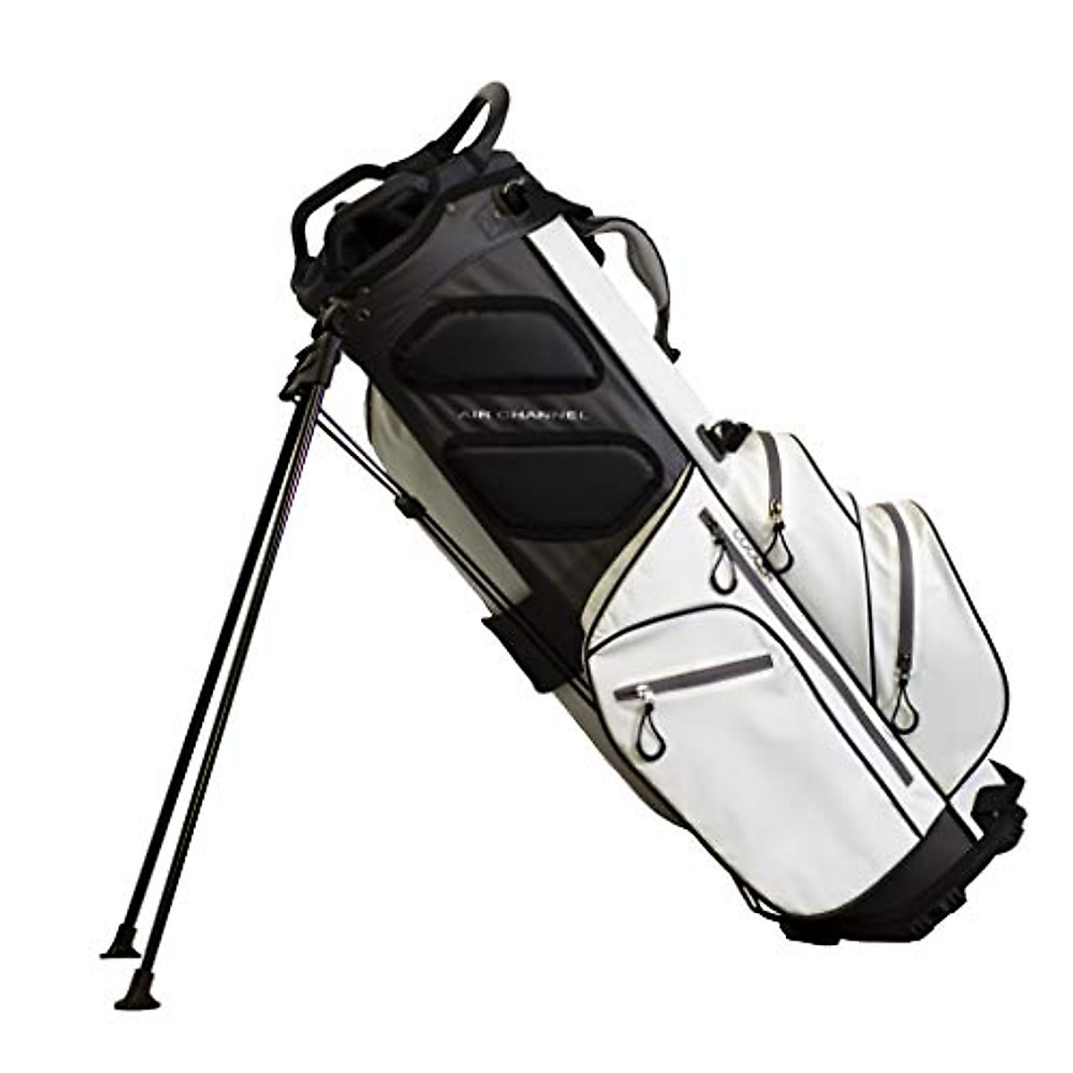 Club Champ Waterproof Stand Golf Bag, White/Black (JR989)
