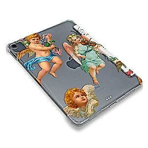 Cute Renaissance Angels Cupid case Compatible with iPad Mini Air Pro 7.9 8.3 9.7 10.2 10.9 11 12.9 inch Pattern Cover New 2022 2021 Trifold Stand 3 4 5 6 7 8 9 Generation 591 (11" Pro 1/2/3 gen)