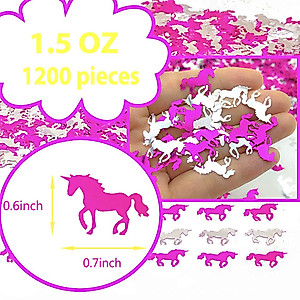 Birthday Confetti Unicorn Party Table Decorations Table Confetti Metallic Foil Unicorn Party Wedding Birthday Baby Shower Bridal Shower Festival Theme Party Decorations Supplies
