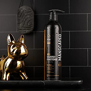 MANSCAPED® 2 In 1 Shampoo & Conditioner, UltraPremium Formula Infused with Sea Kelp, Coconut Water, Aloe for Nourishing and Hydrating Hair (16 oz)