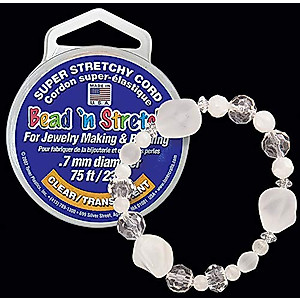 Toner Plastics Clear Stretch Cord, 1