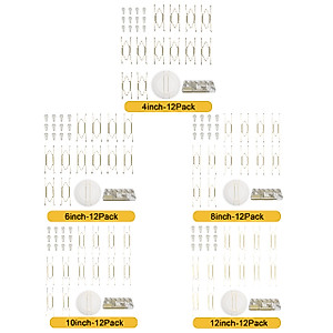 Plate Hangers - 8 Inch 12 Pack Plate Hangers for The Wall Plate Hangers Plate Wall Hangers for Display Plate Wall Hangers Plate Holders for Displaying On Wall Plate Holder Plate Wall Hanger