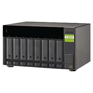 QNAP TL-D800C 8 Bay Desktop JBOD Storage Enclosure with USB 3.2 Gen 2 Type-C Connectivity
