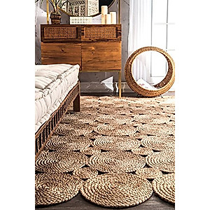 NuLOOM Hand Woven Drusilla Area Rug, 3' x 5', Natural