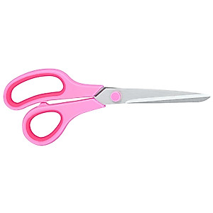 Pink Scissors for Office Home School Craft Sewing Fabric Supplies, 8 Inch(2 Pack)