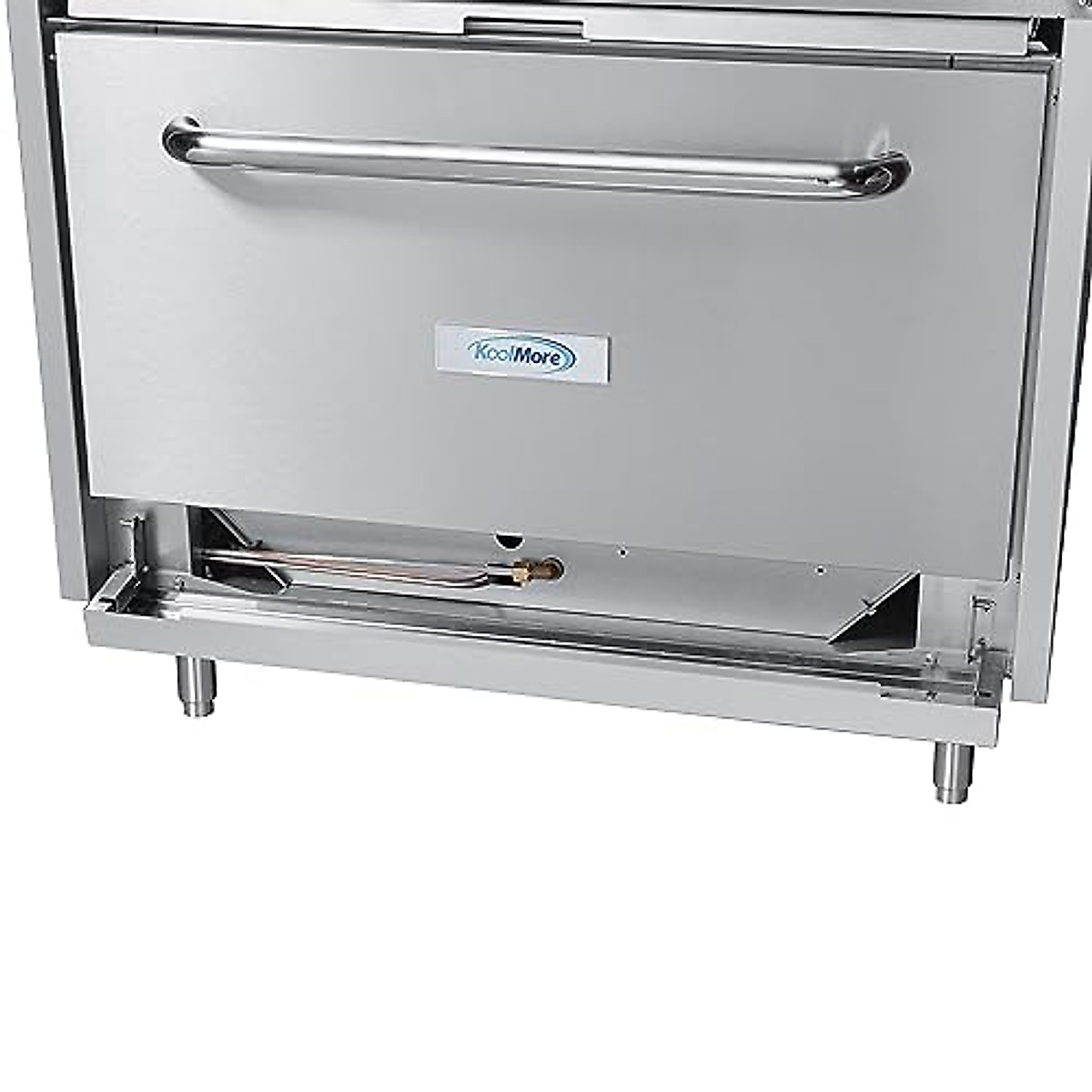 KoolMore KM-CR36-LP 36 in. 6 Burner Commercial Liquid Propane Range with Oven