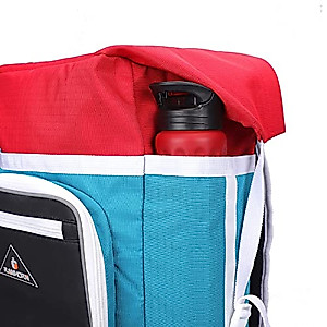 RAMHORN Laptop School Backpack 26L Waterproof Business Travel Bag Men Women College BackPack for Hiking Camping Red