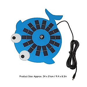 Solar Panel Mounting, Jump Starters Battery Chargers Portable Power Solar Panel Mounting Bracket Outdoor PV Monitoring Wall Rack with Charging Head 10W Dolphin Shap