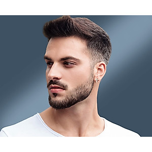 DYUNQ Cross Moissanite Gold Earrings in Sterling Silver for Women and Men, Hypoallergenic Stud Earrings for Sensitive Ears, Christian Faith Valentine's Day Jewelry Gifts