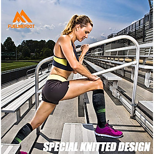 FuelMeFoot 3 Pack Copper Compression Socks - Compression Socks Women & Men Circulation - Best for Medical,Running,Athletic