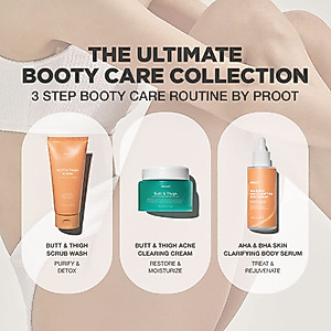 Butt Acne & Ingrown Hair Treatment Serum | AHA & BHA Butt Acne and Ingrown Hair Treatment For Bikini Area | Get rid of Butt Acne, Ingrown Hair, Back Acne, Strawberry Legs, KP and Razor Bump | After Waxing Skin Care | Glycolic and Salicylic Acid Body Serum