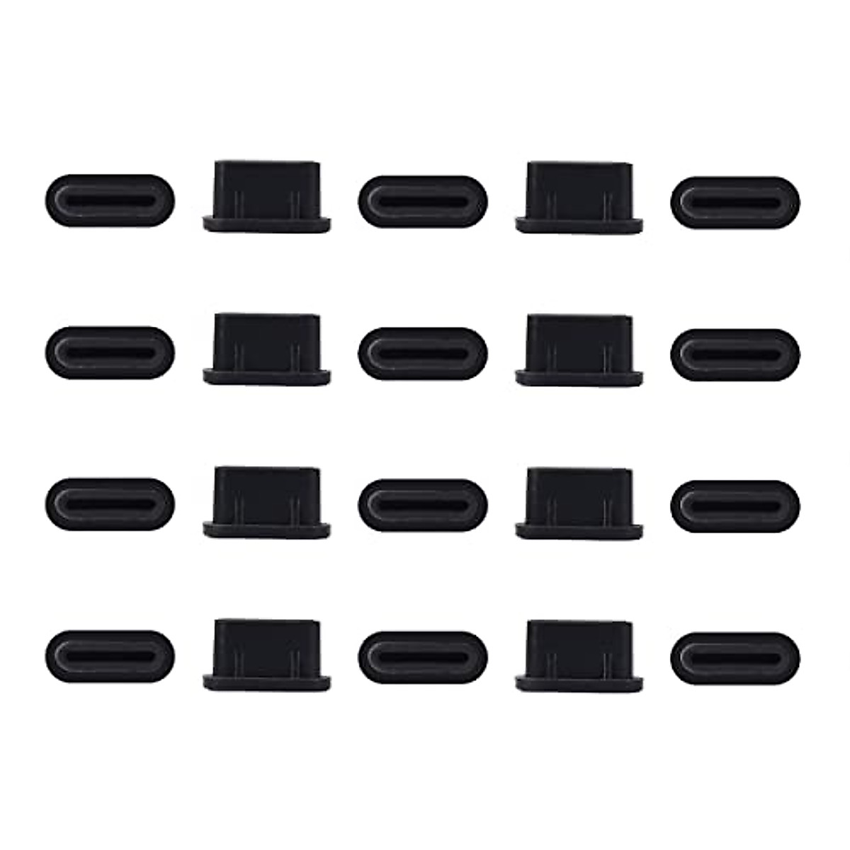 20 Pcs USB Type C Anti Dust Plugs Cover, USB C Charging Port Dust Covers Plug Caps Protectors for Samsung Galaxy s23, s22, s21, s20, Ultra, Plus s10, s9, s8 Plus, Note 9, Pixel with 2 Cleaning Brush