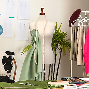 Bonnlo Female Dress Form Size 10-12, Adjustable Height Torso Body with Upgraded Tripod Stand, Medium Size Mannequin for sewing and display (10-12, Cream1)