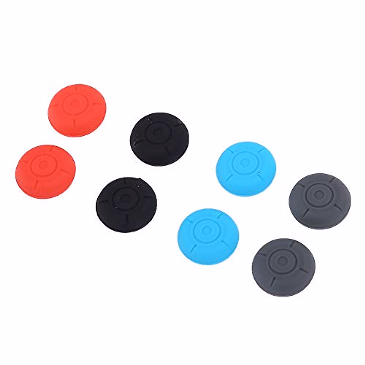 Okuyonic Joystick, Good Hand Feel Soft Silicone Replacement Thumb Grip Caps Unique Design with 5Set for Gamepad Machine for Family Game Console