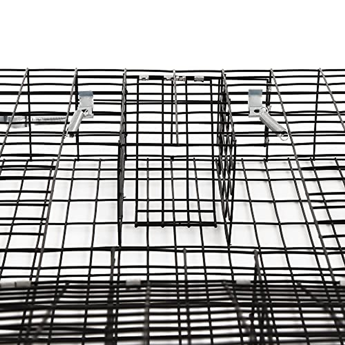Rugged Ranch Squirrelinator 2 Door Small Metal Wire Pest Control Animal Cage Trap for Live Chipmunk, Squirrel, Rat, Mouse, and Rodent, Black