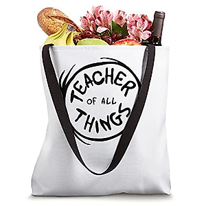Dr. Seuss Teacher of all Things Emblem RED Tote Bag