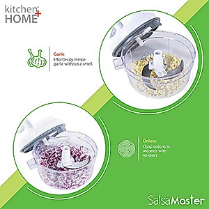 Salsa Master Salsa Maker, Food Chopper, Mixer and Blender - As Seen On TV Manual Food Processor