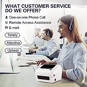 JADENS Bluetooth Thermal Label Printer - Shipping Label Printer for Shipping Packages&Postage, Wireless Printer for iPhone, Android&PC, Compatible with Amazon, Ebay, USPS, 4x6 Label Maker Machine