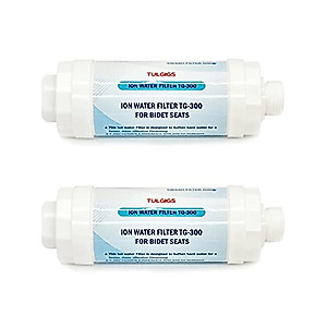 TULGIGS ION Filter TG300 - Premium Bidet Water Filter Set for Electronic Bidet Toilet Seats (2Pieces)