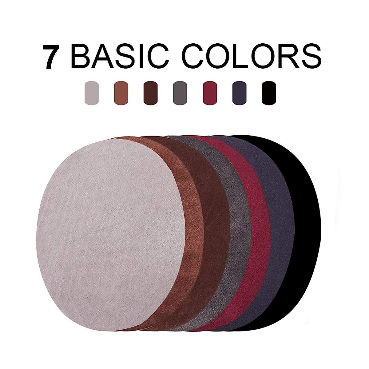 PH PandaHall 14pcs Elbow Patches 7 Colors Iron On Patches Oval Elbow Suede Fabric Appliques Cloth Sew On Knee Patches Repair Patches for Sweatshirt Loose T Shirt Jeans Jacket Tops, 4.3 x 5.5Inch