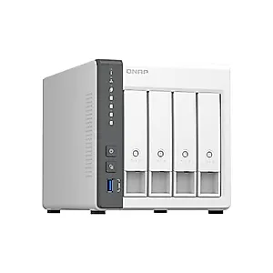 QNAP 4 Bay NAS with 12TB Storage Capacity, Preconfigured RAID 5 Seagate IronWolf Drives Bundle, 2.5GbE Ports (TS-433-4G-44S-US)