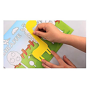 Chilor Crafts Toys for Kids,10 Pcs+2 Pcs Make Animals Stickers for Kids Ages 4 5 6 7 8 9,Arts Supplies Kits for Party Game School Kindergarten Homeschool Supplies (Random)