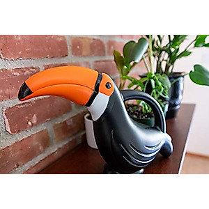 Brilliest Toucan Watering Can Indoor/Outdoor - Cute Watering Can - Bird Shaped Plastic Watering Can - Great for Plants/Indoor/Outdoor/Kids/Succulent - Small Watering Can