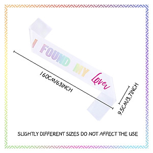 LaVenty Bachelorette Sash I Found My Lover Sash for Lover Bachelorette Bridal Shower Bride To Be Decorations Favors Accessories