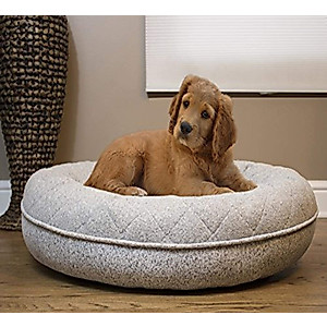 Arlee 59-00935GRY Donut Lounger and Cuddler Pet Bed, Large/X-Large, Gray