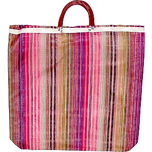 3 Large Mercado Bags, High Thread Mesh 20 x 22 Inches Market Reusable Grocery Bag