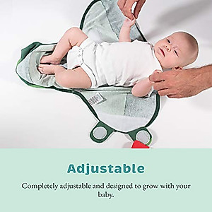 Cuddle Club Baby Swaddle | 100% Cotton Adjustable Velcro Newborn Blanket Wrap - with Novelty Hat Beanie