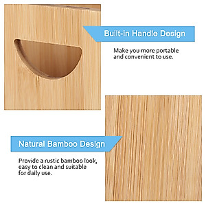 MOOACE Small Trash Can Wastebaskets, 2 Gallon Waste Basket with Handles, Rectangular Trash Basket Garbage Can for Bathroom, Living Room, Office, Kitchen