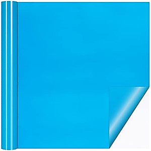 Nuanchu Vinyl Pool Liner Patch Self-Adhesive PVC Repair Patch Rectangle Pool Repair Patch for Swimming Pools Inflatable Boat(Solid Blue,12 x 40 Inch)
