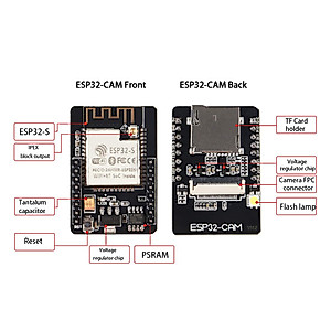 Aokin ESP32-CAM Camera Module, ESP32 Development Board WiFi and Bluetooth with OV2640 2MP Camera for Arduino, 1 Pcs
