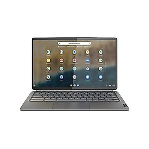 Lenovo Chromebook Duet 5 Laptop, 13.3" FHD Touch 400 nits 4GB RAM 256 GB SSD 82QS001FUS