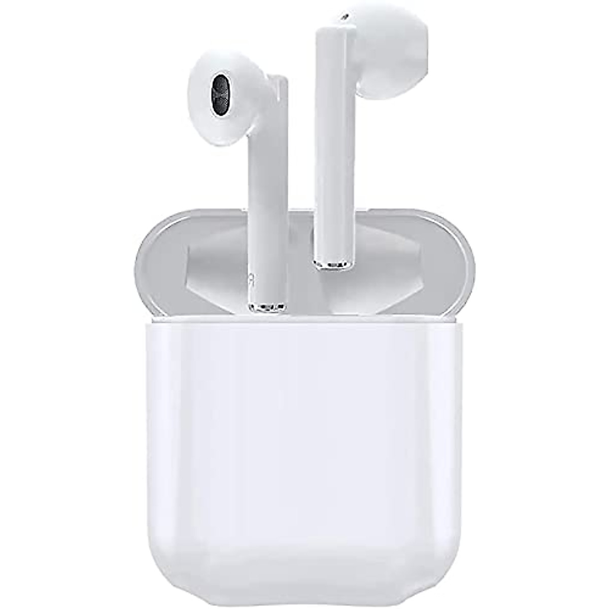 Tech King - Air Buds - True Wireless Earbuds, Bluetooth 5.0 Wireless Headphones with Charging Case in-Ear Auto connect Technology by TWS Earphones Hi-Fi Stereo Sound Headset for Workout Running Travel