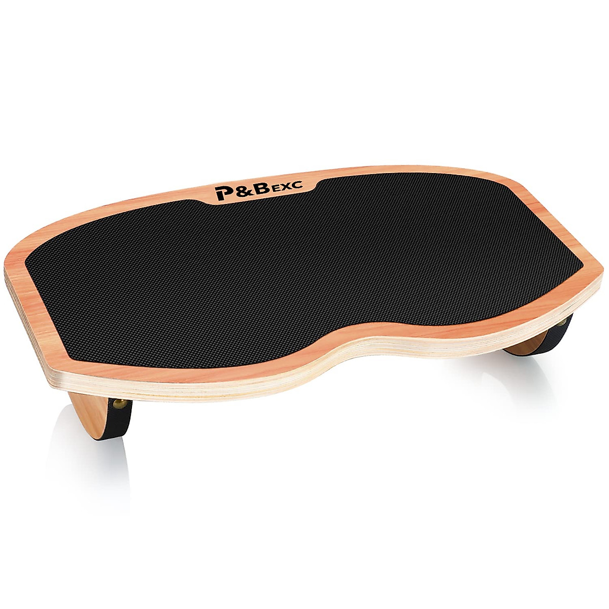 P&BEXC Foot Rest Under Desk,Wooden Footrest Stool,Rocker Footrest Nursing Stool Board,Ergonomic Design for Relieve Feets and Leg Pressure.Portable Footrest Stool for Home and Office Use