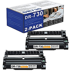 DR-730 Drum Unit Replacement for Brother DR-730 MFC-L2730DW HL-L2395DW MFC-L2710DW MFC-L2750DW HL-L2370DW HL-L2390DW DCP-L2550DW Printer, DR-760 Drum Imaging [2 Pack, 14,000 Pages/Drum Cartridge]
