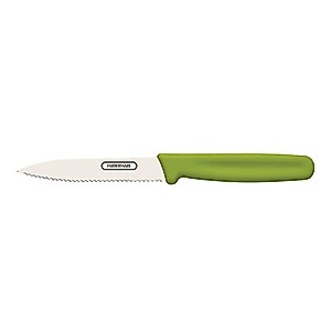 Farberware Healthy Eating Set (Apple Slicer, Paring Knife, Small Cutting Mat), 3-Piece, Red and Green